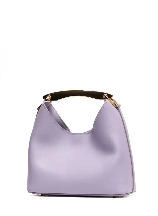 ELLEME Small Boomerang Leather Handbag - Lilac