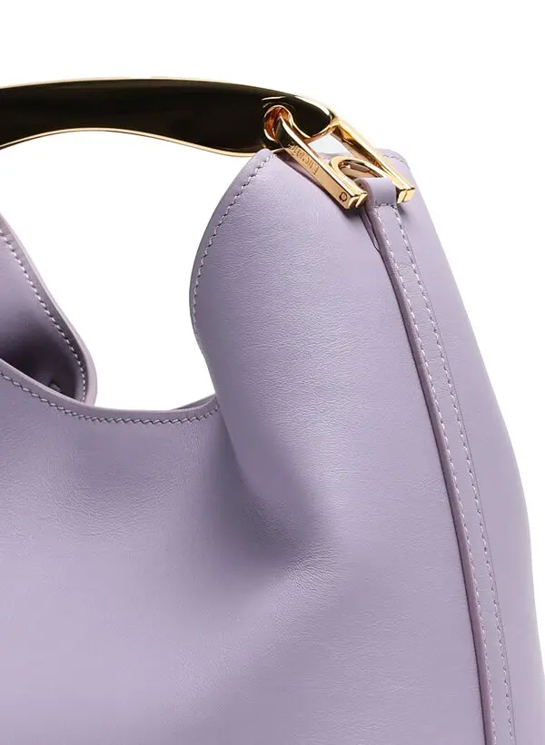 ELLEME Small Boomerang Leather Handbag - Lilac