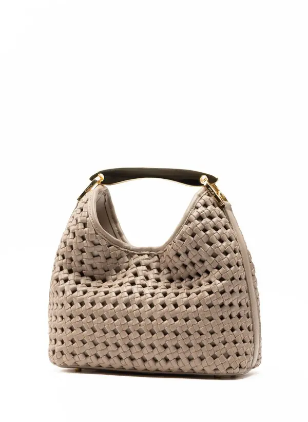 ELLEME Small Boomerang Woven Leather
