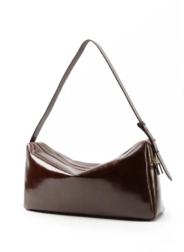 ELLEME Trousse Large Vintage Leather - Chestnut