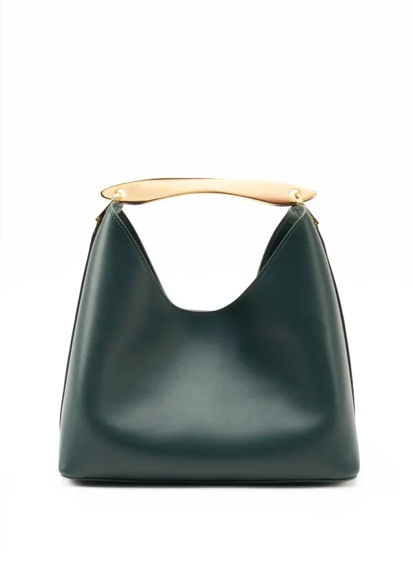 ELLEME Boomerang Large Leather Handbag - Forest Green