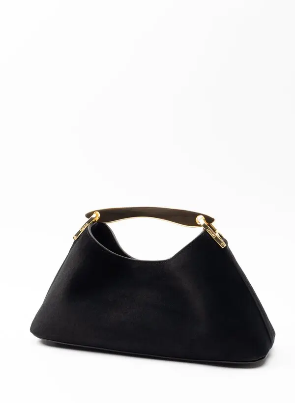 ELLEME Mini Boomerang Suede Bag - Black
