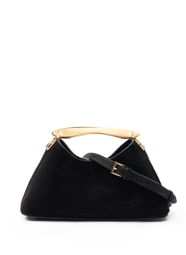 ELLEME Mini Boomerang Suede Bag - Black