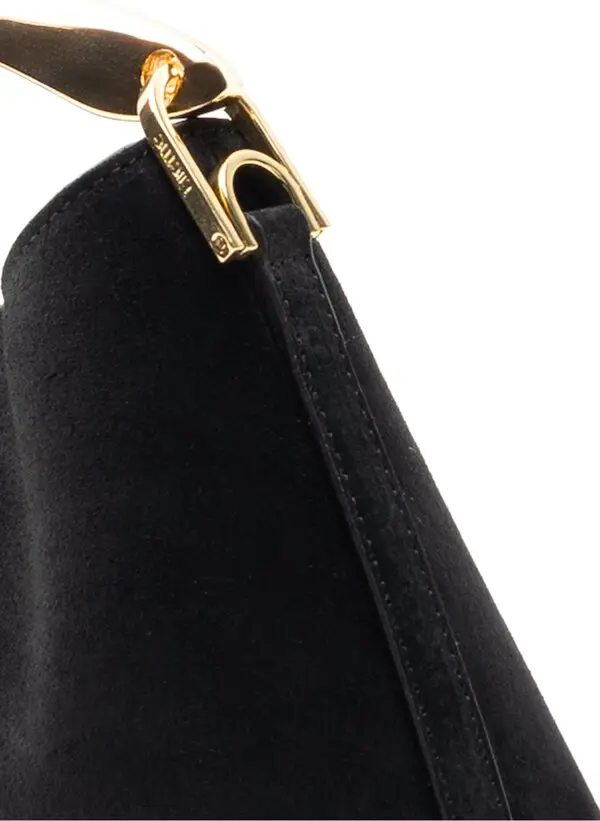 ELLEME Mini Boomerang Suede Bag - Black