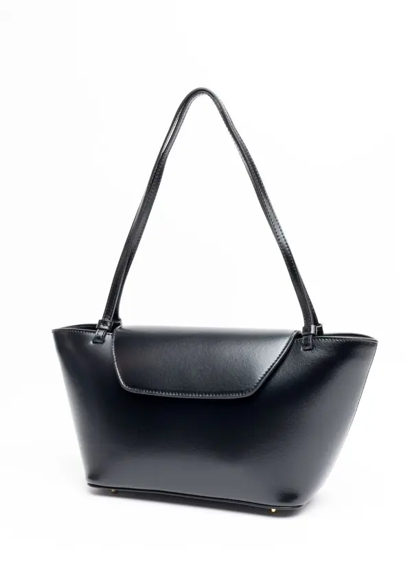 ELLEME Courrier Tote Patent Leather - Black
