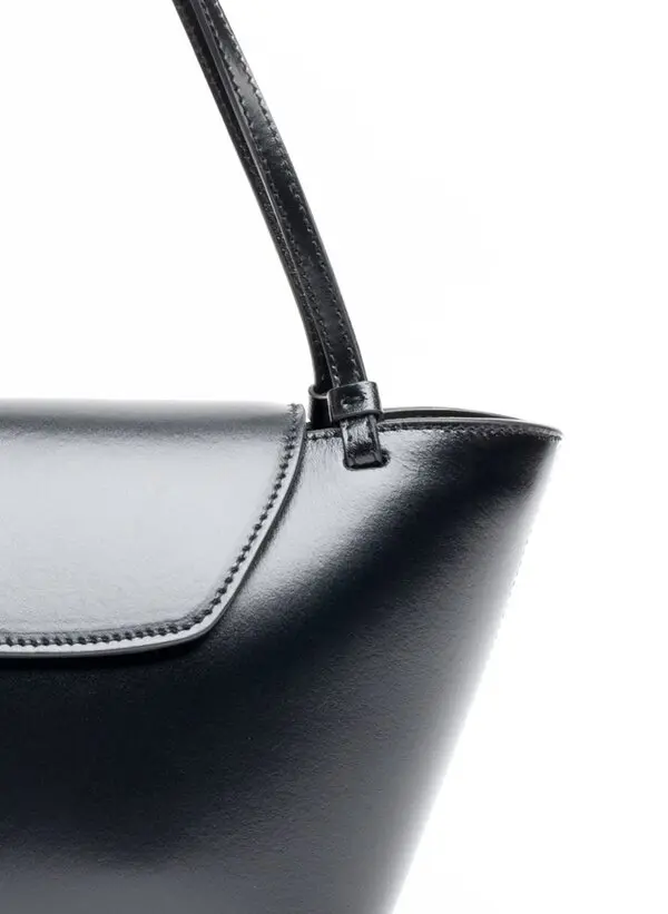 ELLEME Courrier Tote Patent Leather - Black