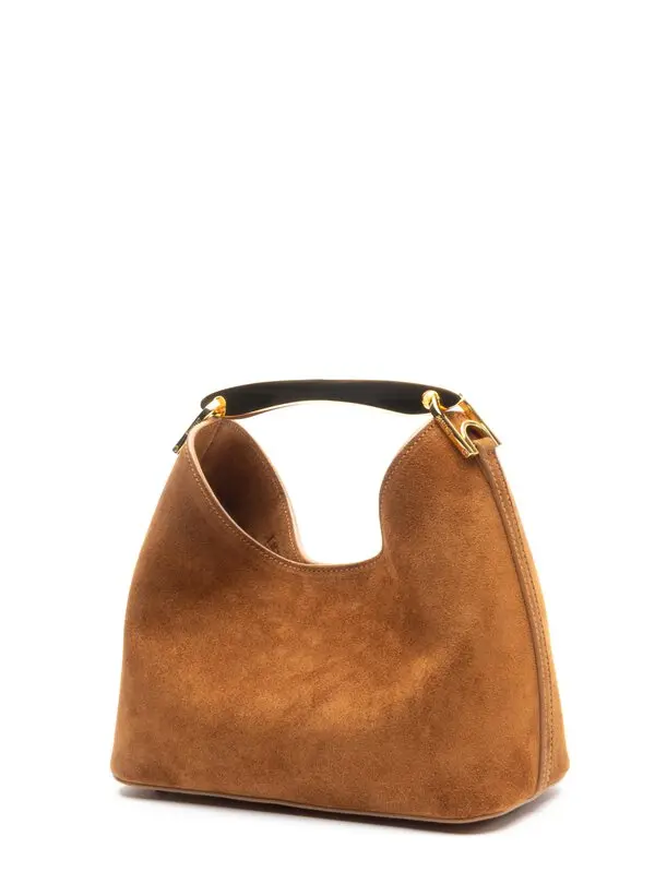 ELLEME Small Boomerang Suede - Cognac
