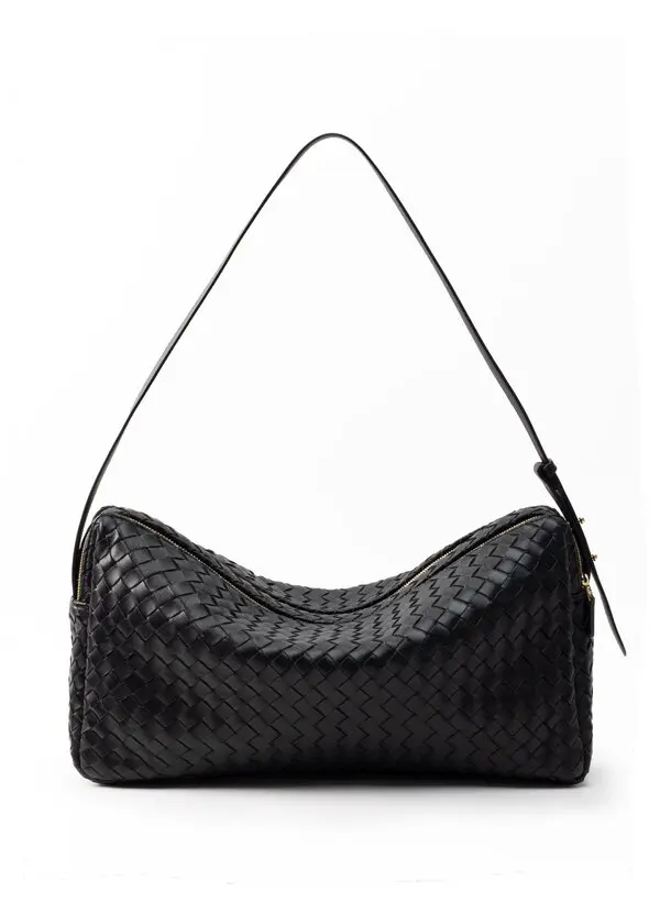ELLEME Trousse Large Woven Leather