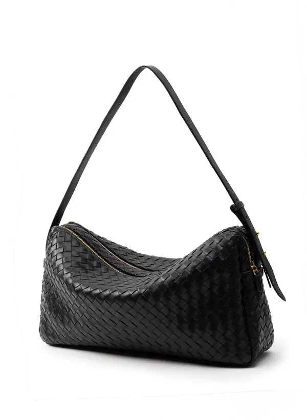 ELLEME Trousse Large Woven Leather