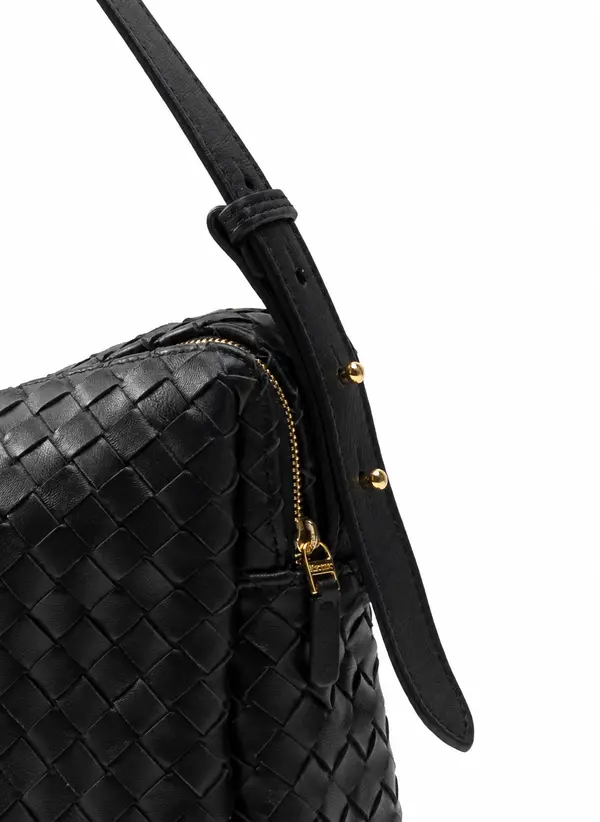 ELLEME Trousse Large Woven Leather