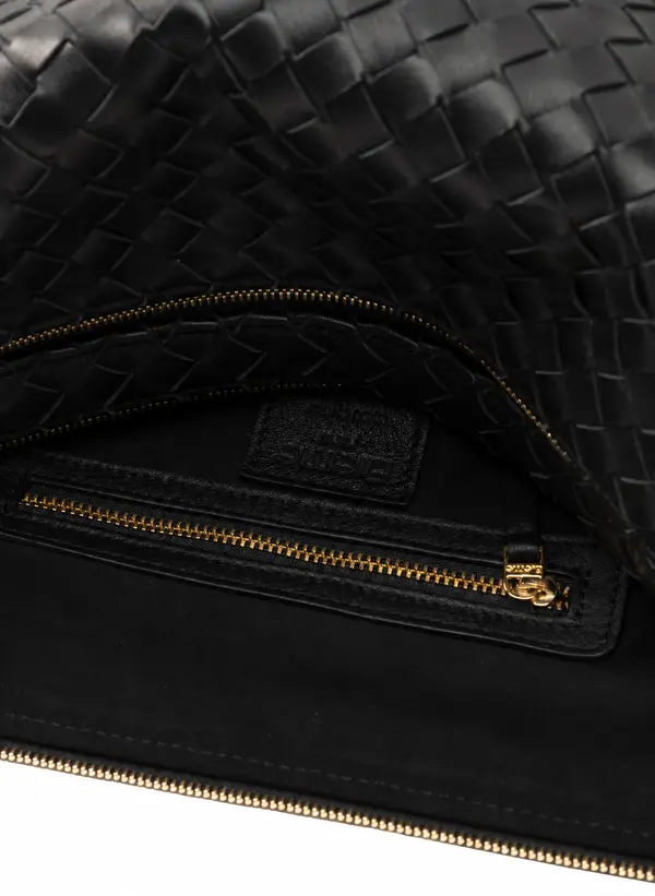ELLEME Trousse Large Woven Leather