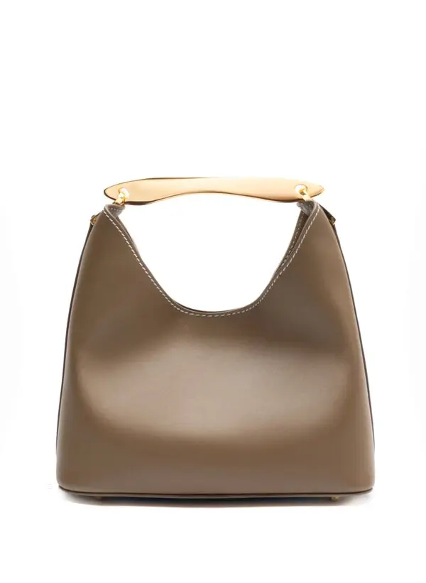 ELLEME Boomerang Leather Top Handle Bag - Rock