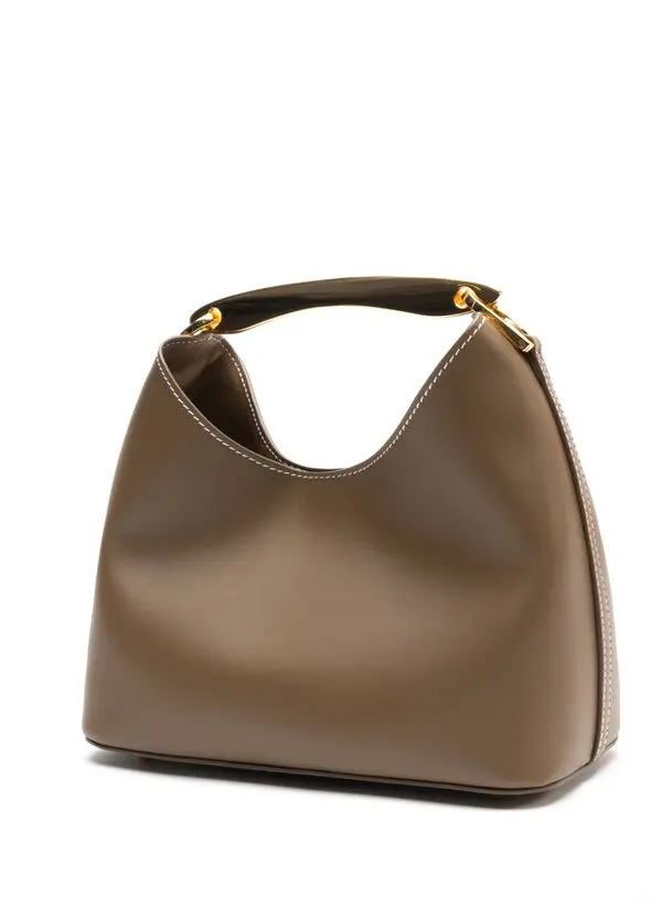ELLEME Boomerang Leather Top Handle Bag - Rock