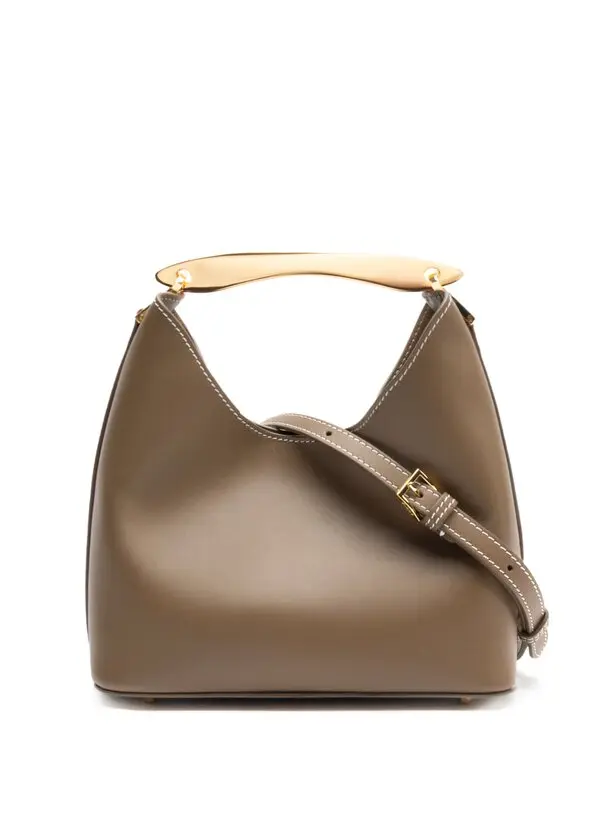 ELLEME Boomerang Leather Top Handle Bag - Rock