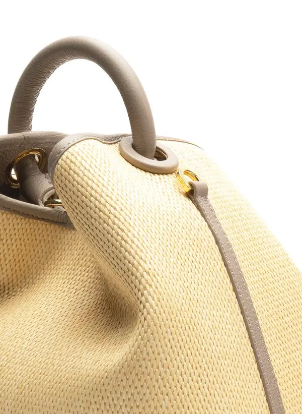 ELLEME Raisin Handbag Raffia And Leather