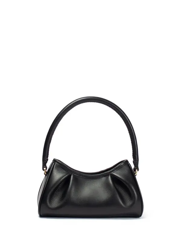 ELLEME Small Dimple Leather Handbag - Black
