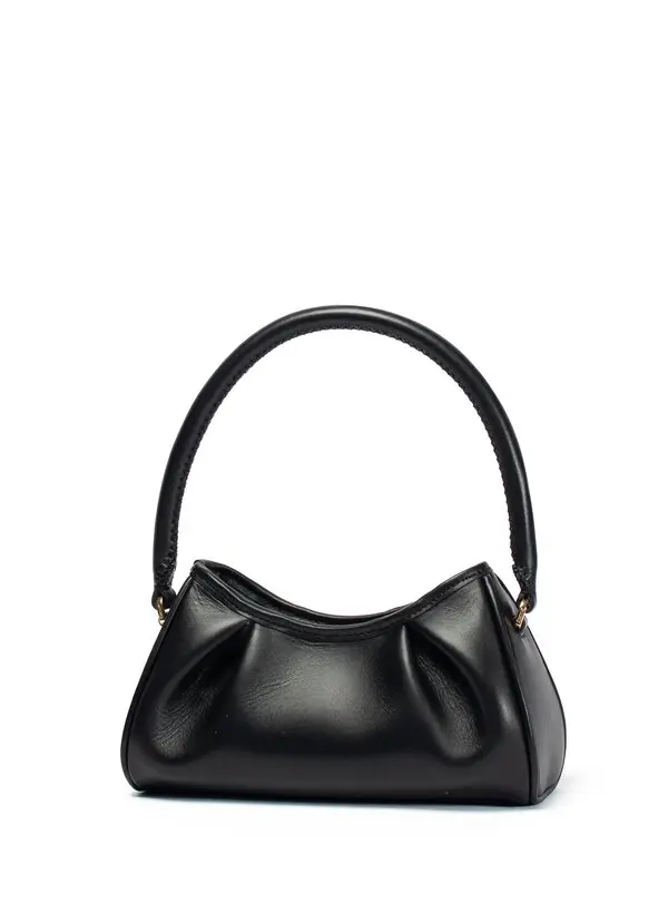 ELLEME Small Dimple Leather Handbag - Black
