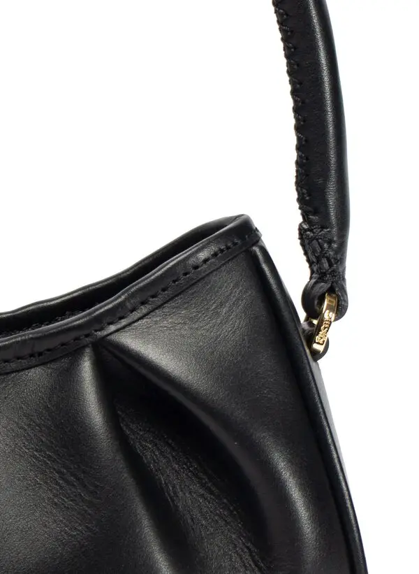 ELLEME Small Dimple Leather Handbag - Black