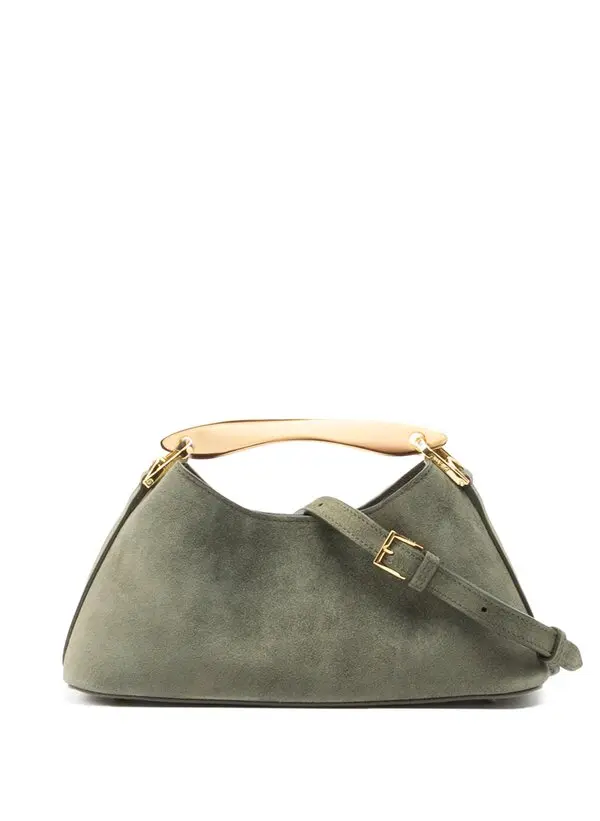 ELLEME Mini Boomerang Suede Bag - Khaki