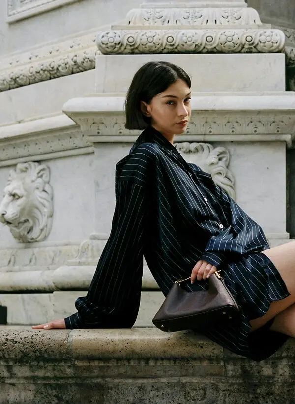 ELLEME Mini Boomerang Handbag - Brown