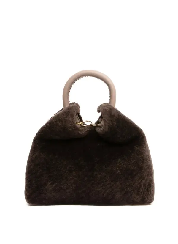 ELLEME Baozi Shearling Montone Bag - Grey