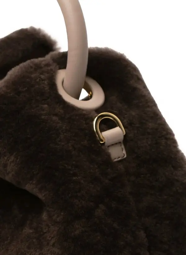 ELLEME Baozi Shearling Montone Bag - Grey