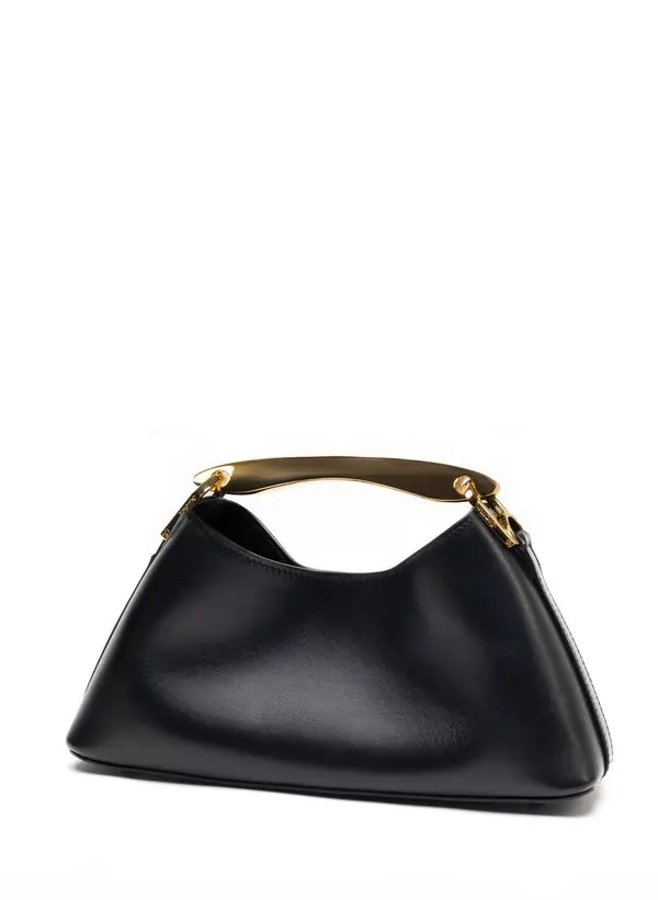 ELLEME Mini Boomerang Leather Bag - Black