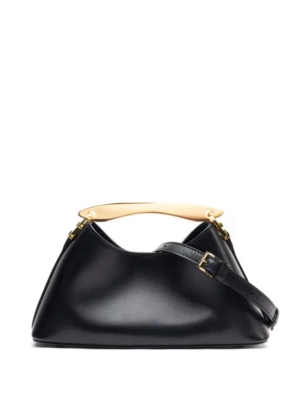 ELLEME Mini Boomerang Leather Bag - Black