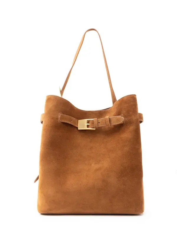 ELLEME Belt Bag Suede - Cognac