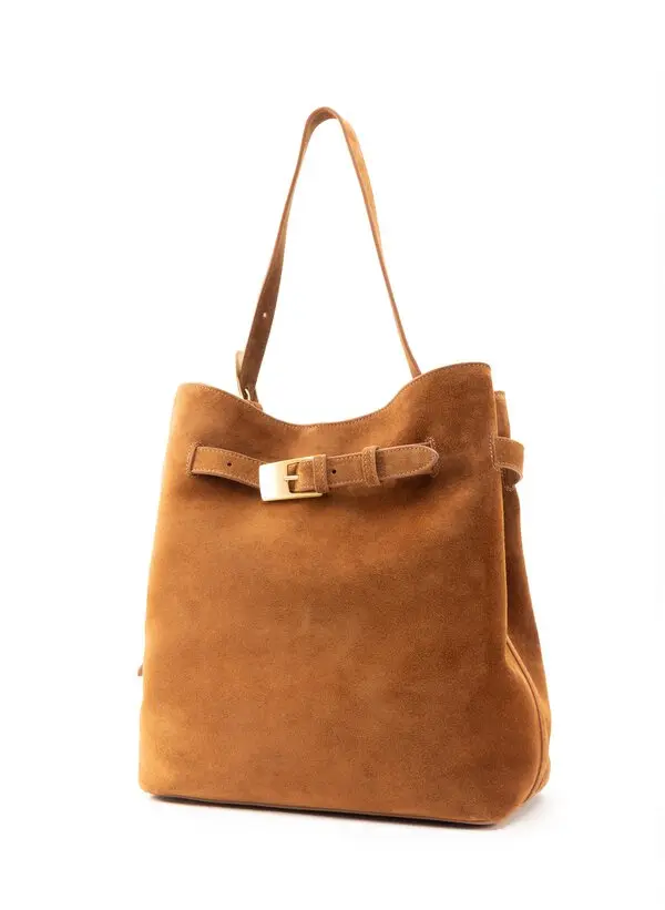 ELLEME Belt Bag Suede - Cognac