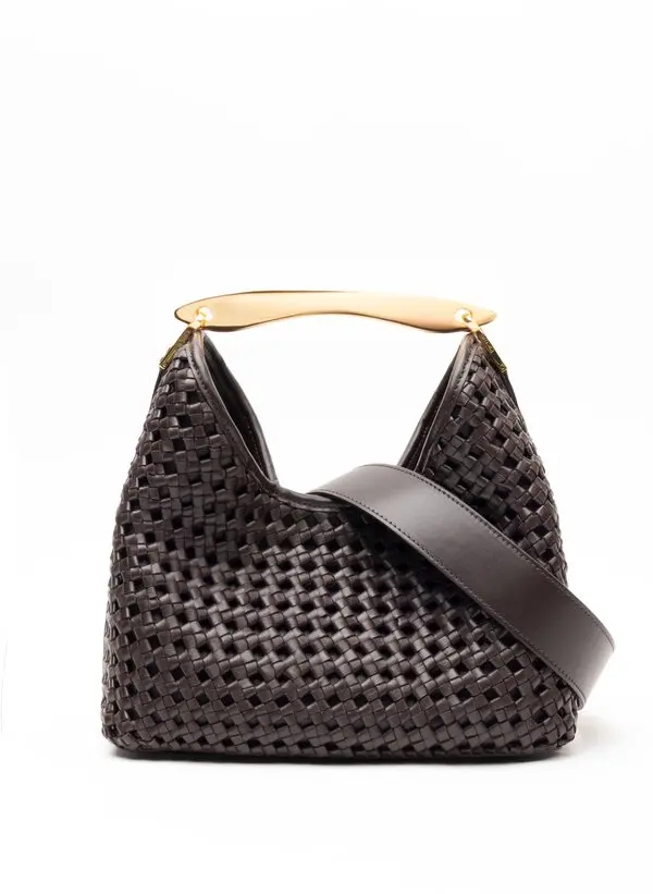 ELLEME Boomerang Woven Leather - Dark Brown