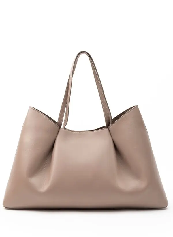 ELLEME Dimple Leather Tote - Acacia