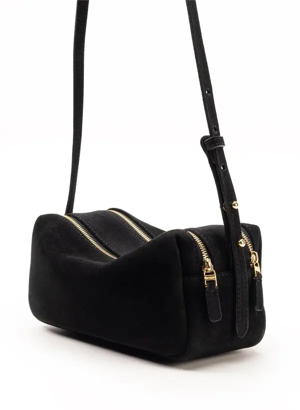 ELLEME Mini Trousse Suede Bag - Black
