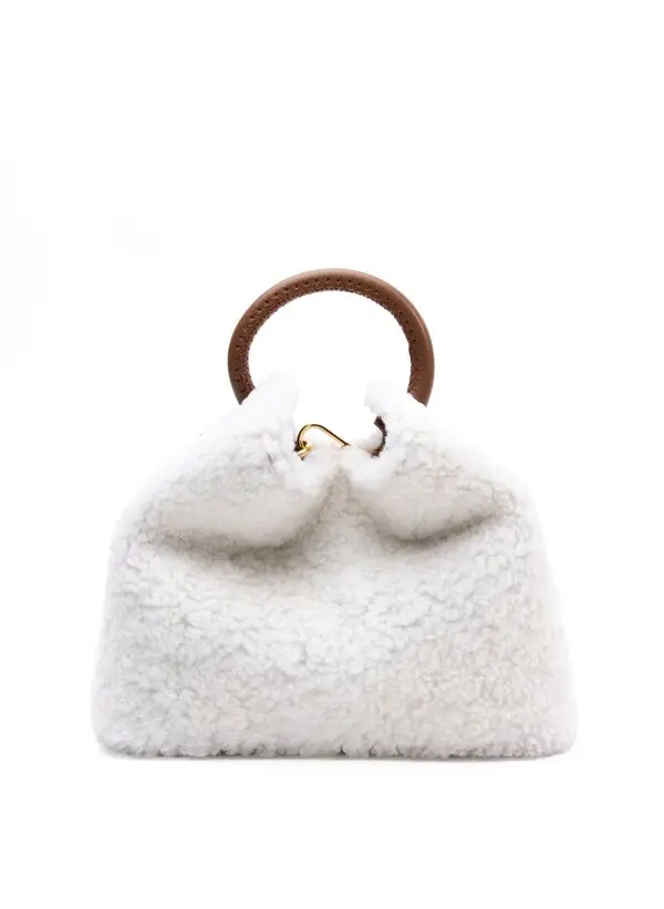 ELLEME Baozi Shearling Teddy Bag - White