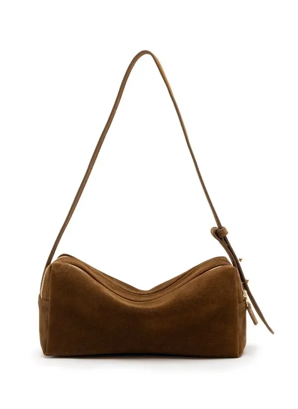 ELLEME Trousse Suede - Tabacco