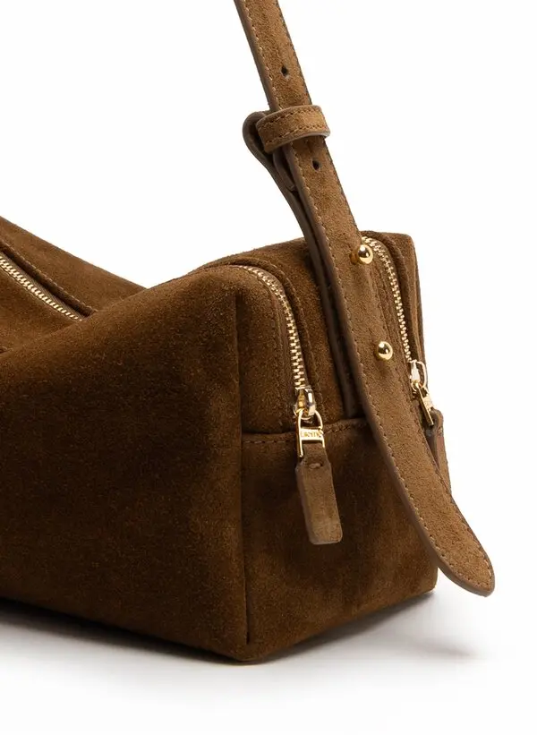 ELLEME Trousse Suede - Tabacco