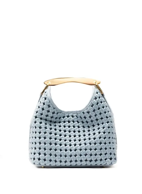 ELLEME Small Boomerang Woven Leather Bag - Arctic Blue