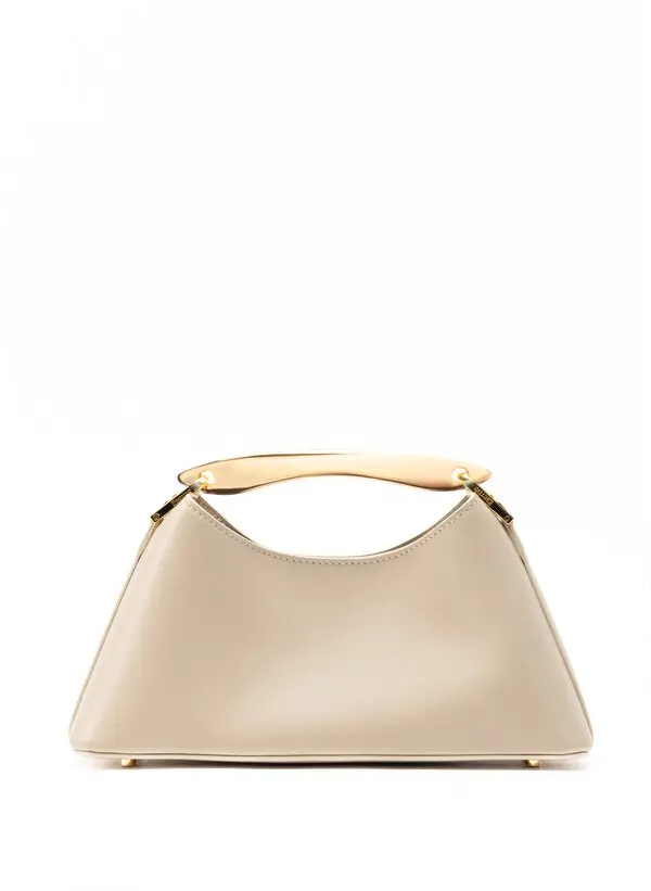 ELLEME Mini Boomerang Leather Handbag - Sesame