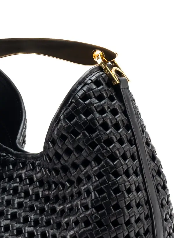 ELLEME Boomerang Large Woven Leather Handbag