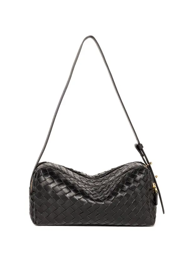 ELLEME Trousse Woven Leather Bag - Black
