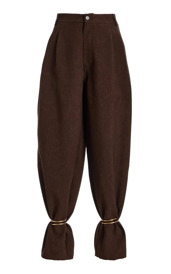 DARKPARK Phebe Comfort Suit Pants - Brown