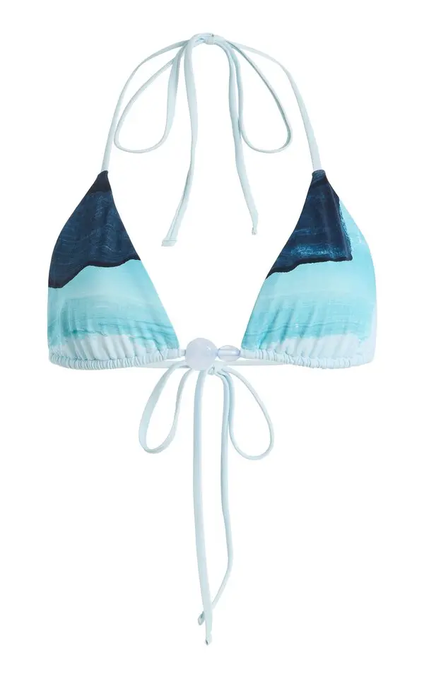 Significant Other Karah Triangle Bikini Top - Blue