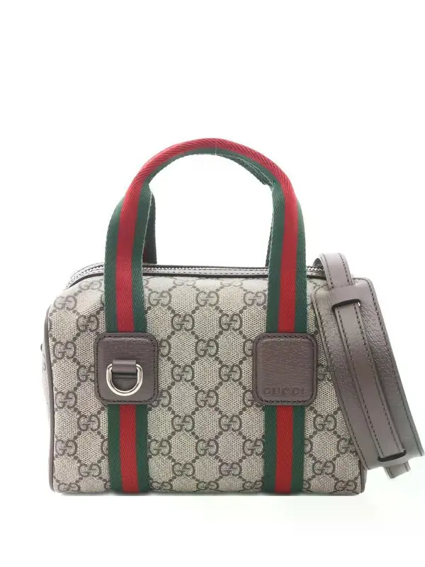 Gucci 2020s Mini Gg Supreme Handbag - Neutrals
