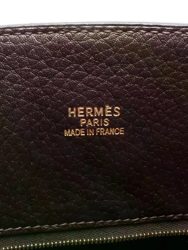 Hermès 2002 Fjord Leather Tote Bag - Brown