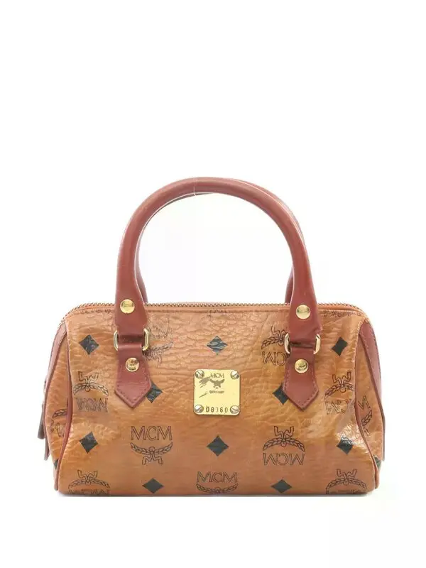 Mcm 2000s Printed Boston Bag