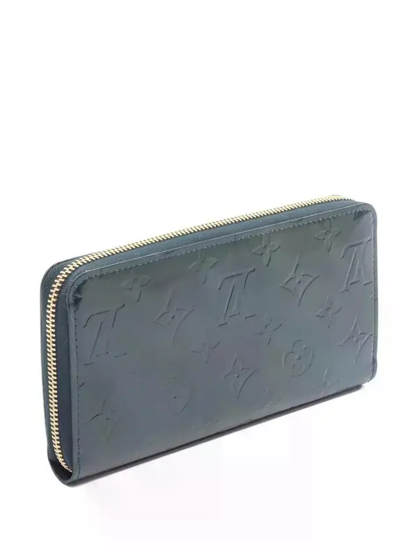 LOUIS VUITTON 2009 Monogram Zip Leather Wallet