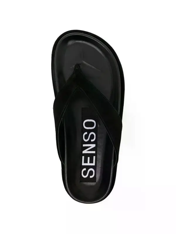 Senso Devon Flat Sandals - Black