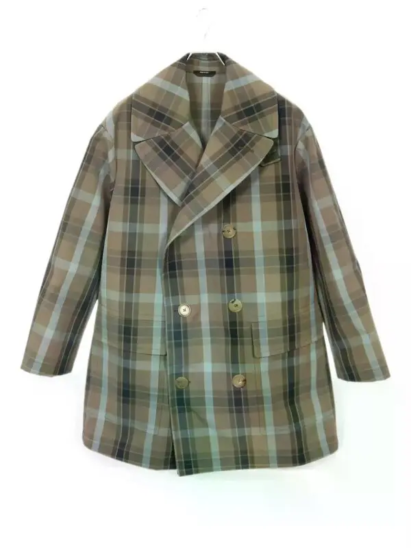 Hermès 2010 Plaid Coat - Green