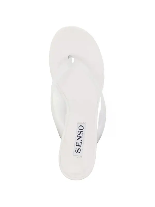 Senso 75mm Flower Heeled Sandals - White