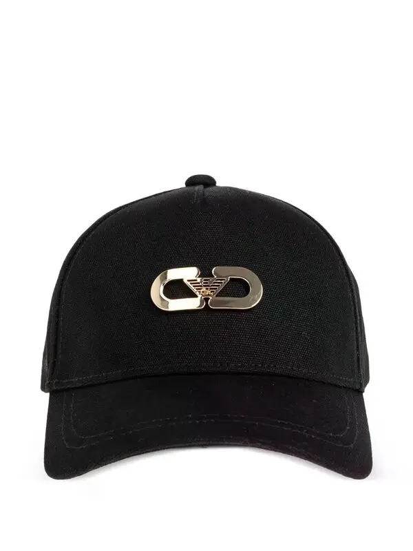 Emporio Armani Logo-plaque Cap - Black